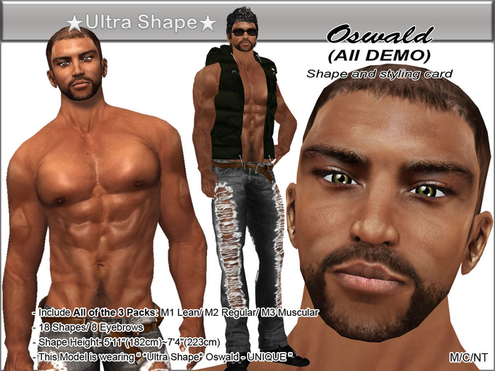 Second Life Marketplace - *Ultra Shape* Oswald - All DEMO Second Life Marketplace - *Ultra Shape* Oswald - All DEMO